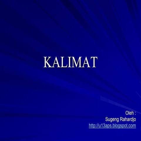Kalimat | PPT