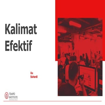Kalimat Efektif oleh Tempo Institute.pptx