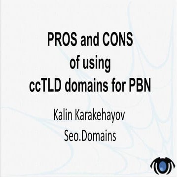 PROS and CONS of using ccTLD domains for PBN | PDF