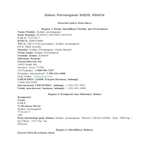 MSDS Sodium Hypochlorite (Bayclin).PDF