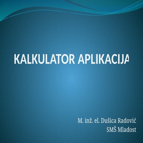 Razvoj Android aplikacija 2 - Praktičan primer | PDF