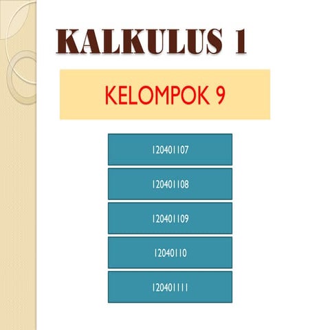 Kalkulus | PPTX