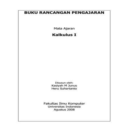 Kalkulus 1 | PDF