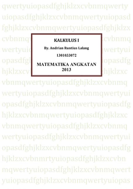 Integral Tak Wajar ( Kalkulus 2 ) | PPT