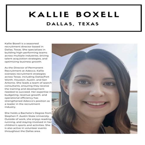 The Kallie Boxell Story: Building Teams and Community | PDF