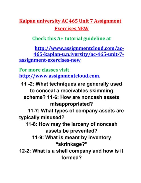 Ac 499-unit-6-assignment-new | PPT | Educational Assessment | Education