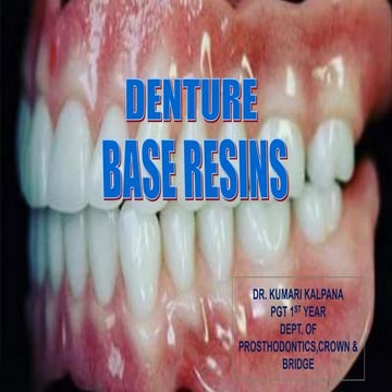 Denture base resin.. | PPTX