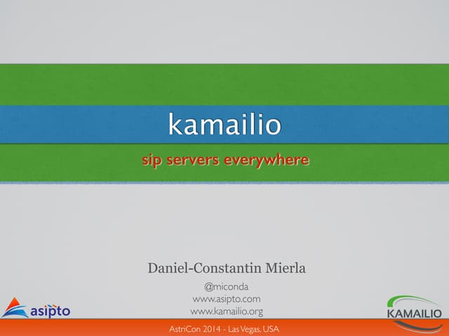 Kamailio Sip Servers Everywhere Ppt 8500