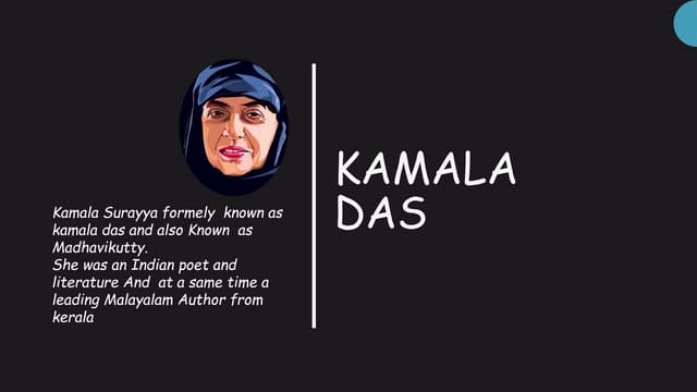 Biography of kamala das | PPTX