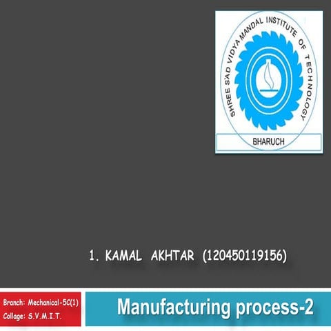 Manufacturing process | PPT