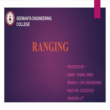 KAMAL SINGH RANGING PPT on Ranging .pptx