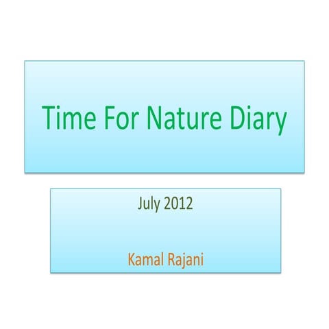 Time for nature presentation | PPTX