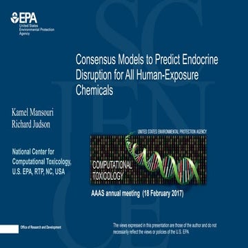 Consensus Models to Predict Endocrine Disruption for All Human-Exposure Chemicals. | PPT