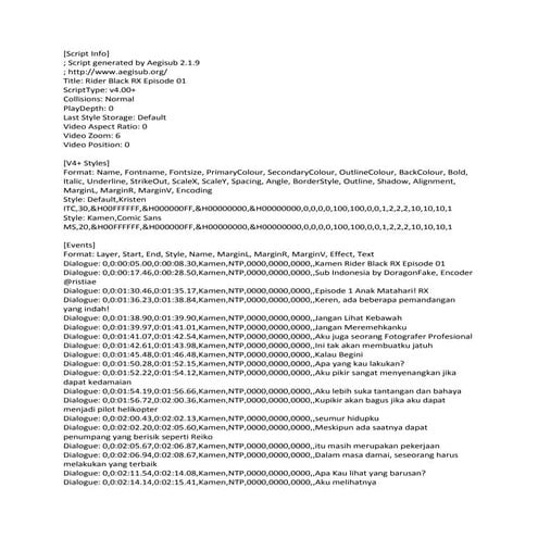 Kamen rider black rx 01 sub indonesia ( www.ristizona.com ) | PDF