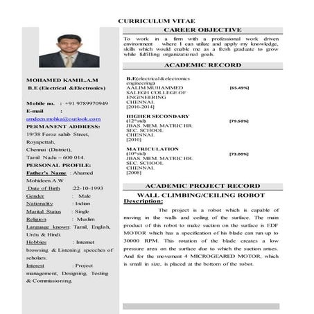 Kamil cv | DOCX
