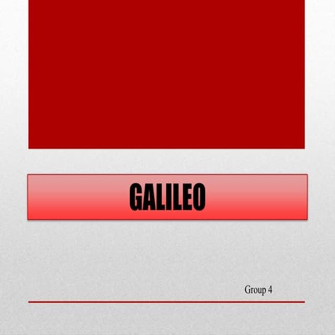 Galileo galilei | PPTX