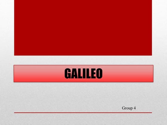 Galileo galilei | PPTX