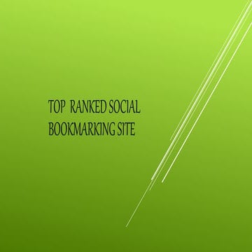 TOP RANKED BOOKMARKING WEBSITES | PPTX