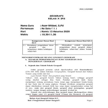 Kamis asep geo x ips | PDF