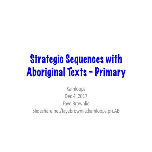 Kamloops.indigenous texts.primary | PDF