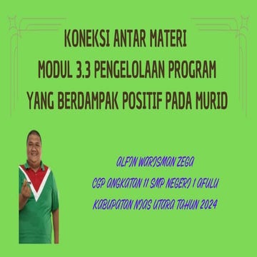 KAM Modul 3.3 ALFIN.pdf Koneksi antara materi | PPT