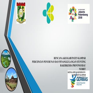 Rencana aksi penurunan percepatan stunting | PPT
