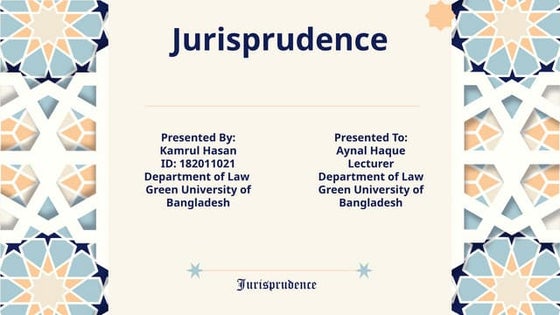 Introduction to Jurisprudence | PPT