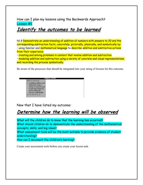 Integer Lesson Plan | DOCX