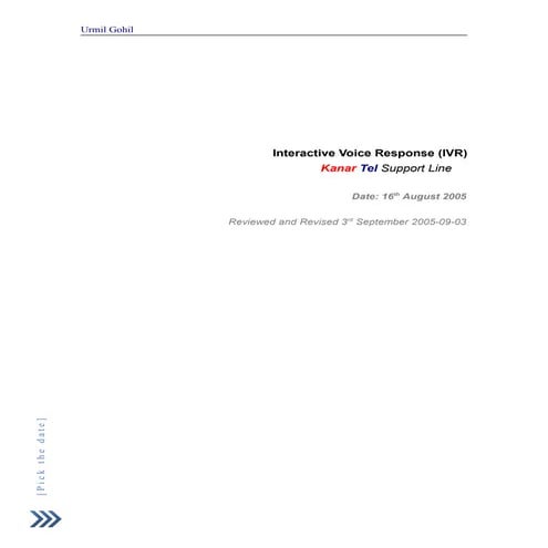 ivr report | DOC
