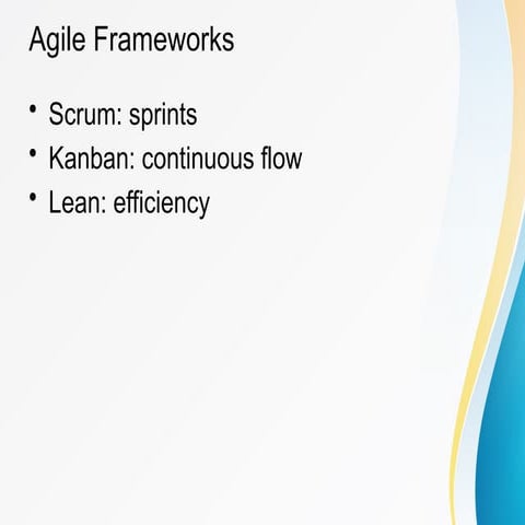 KANBAN from agile project management course | PPTX