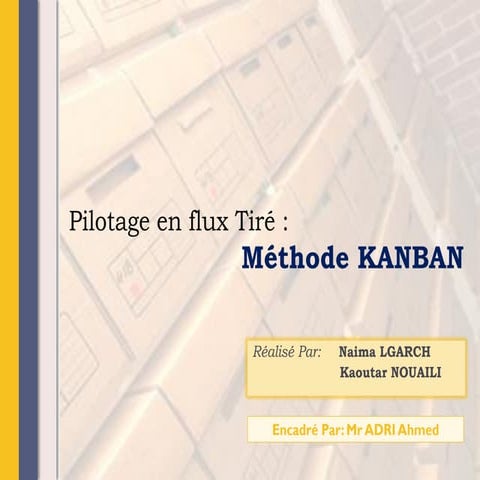 slides formation KANBAN bon version pour | PPT