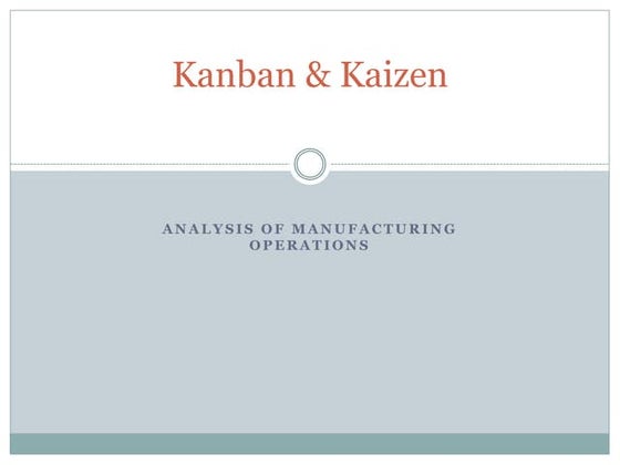 Kanban system | PPTX