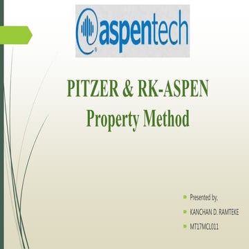 PITZER & RK-ASPEN Property Method | PPTX