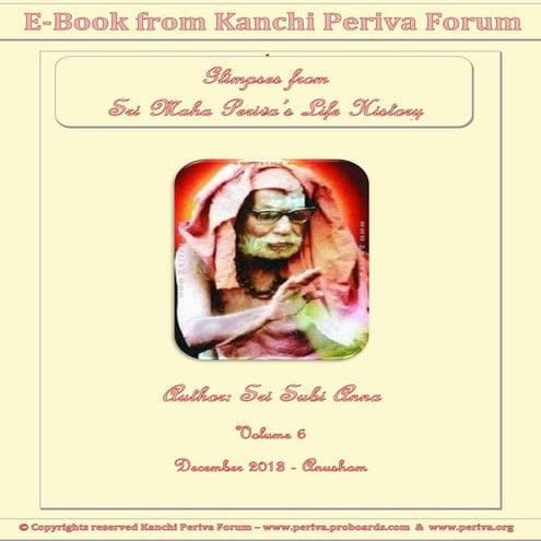 Kanchi Periva Forum - Ebook on Sri Maha Periva's Life History - Volume ...