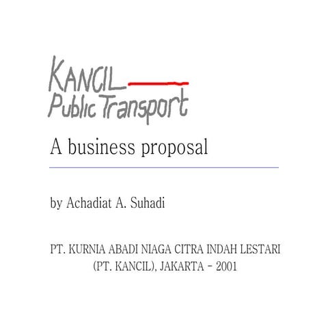 Kancil presentation english | PPT