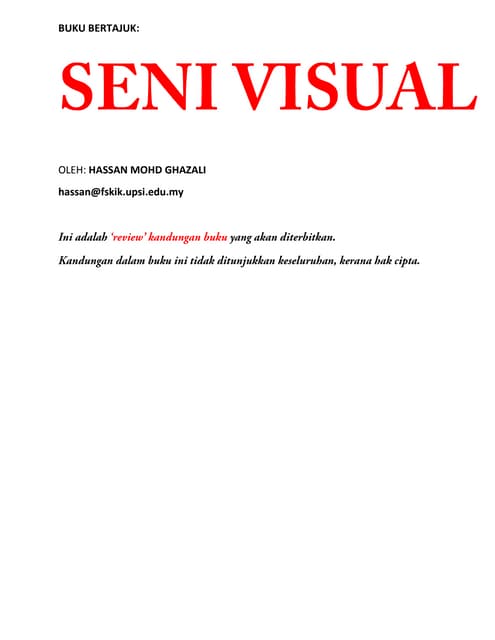 Tajuk penaungan dari buku seni visual | PDF