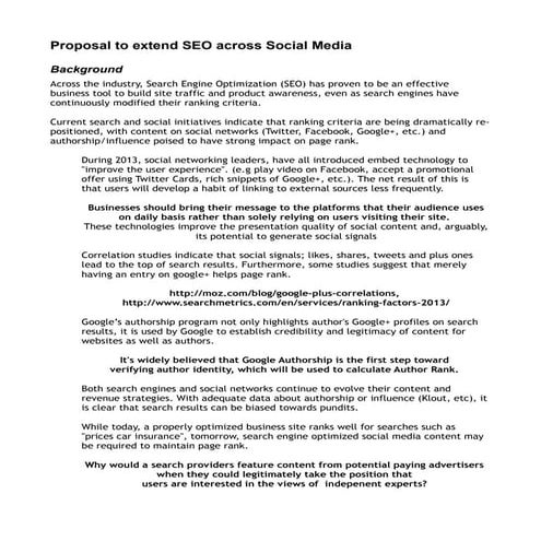 Kanetix socialproposal | PDF