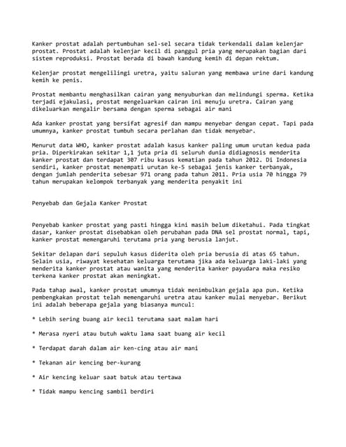 Kanker prostat | PPTX