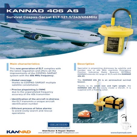Kannad 406 as | PDF