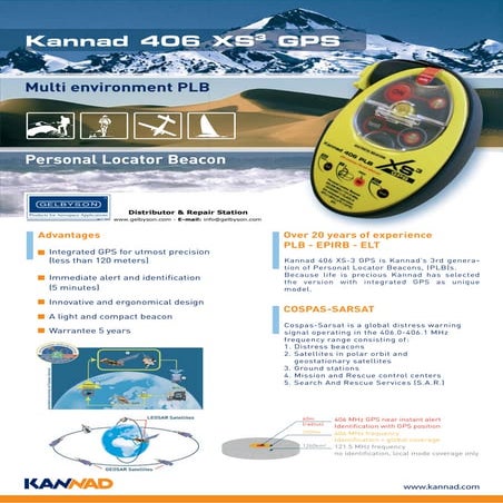 Kannad 406 xs3 gps | PDF