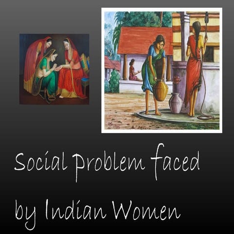social problems faced by women | PPT