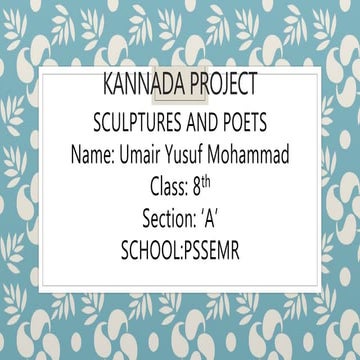 Kannada assignment | PPTX