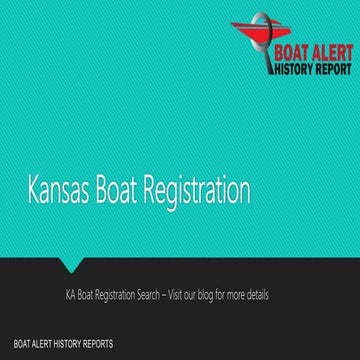 Kansas boat registration | PPTX