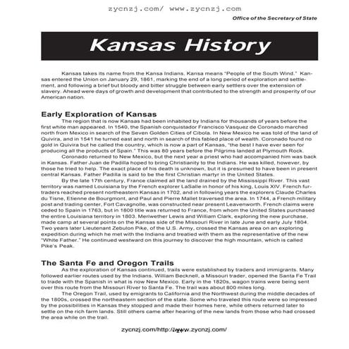 Kansas history | PDF