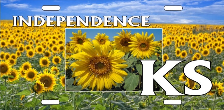Kansas Sunflower License Plate