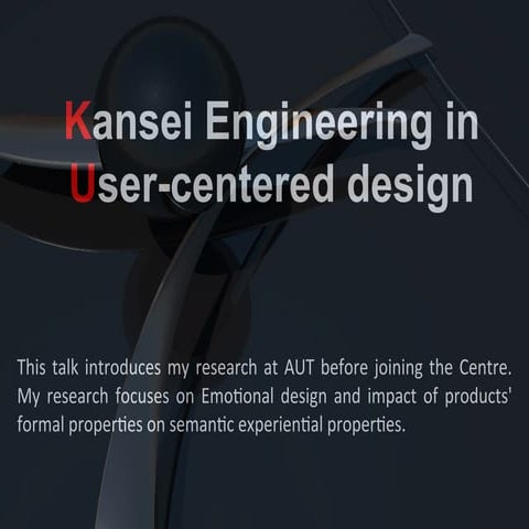 Kansei Engineering in User-Centred-Design - Mobina Nouri, City ...