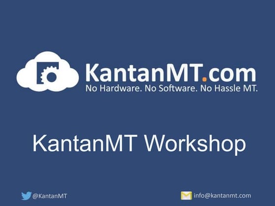 KantanMT Cloud Based MT Training Platform | PDF