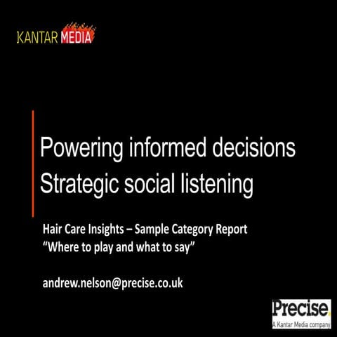 Strategic social listening in action, Unilever Case Study | PPTX
