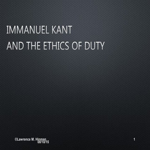 Kantian Ethics | PPT
