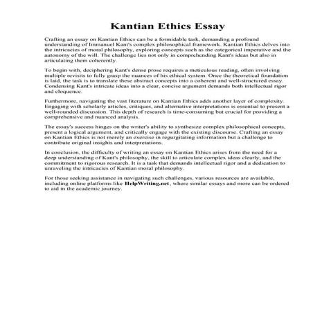 Kantian Ethics Essay.pdf
